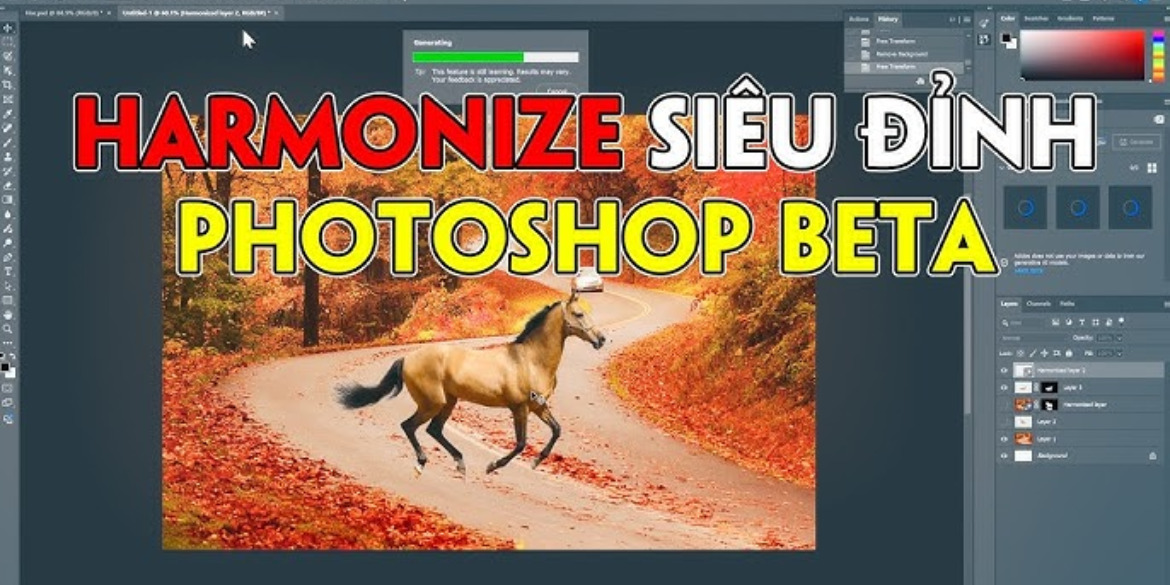 Cách ghép ảnh tự động bằng Harmonize trên Photoshop beta - vietnamphotographer.net