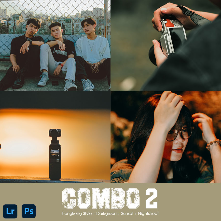 COMBO2: Bộ 40 Preset Hongkong Style + Darkgreen + Sunset + Nightshoot ...